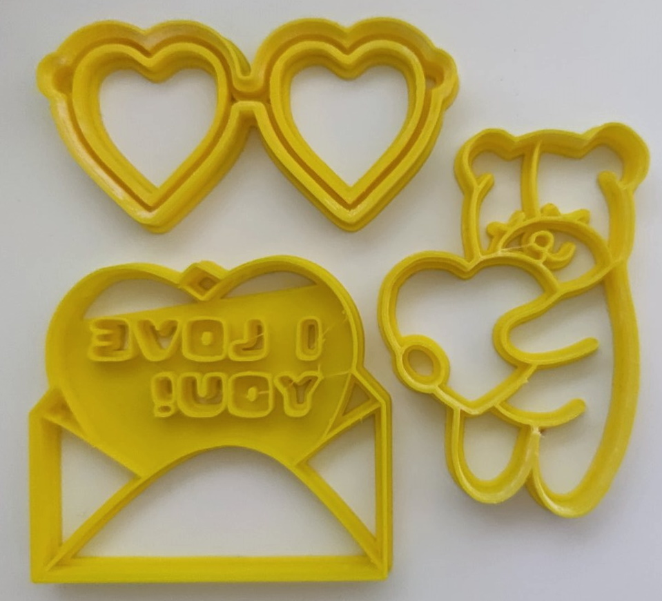 Archivo 3d Valentine Cookie Cutters・modelo Para Descargar Y Imprimir En 3d・cults